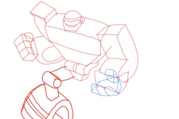 آموزش گام به گام کشیدن نقاشی ربات بولدر در کارتون رباتهای نجات دهنده - کودکان